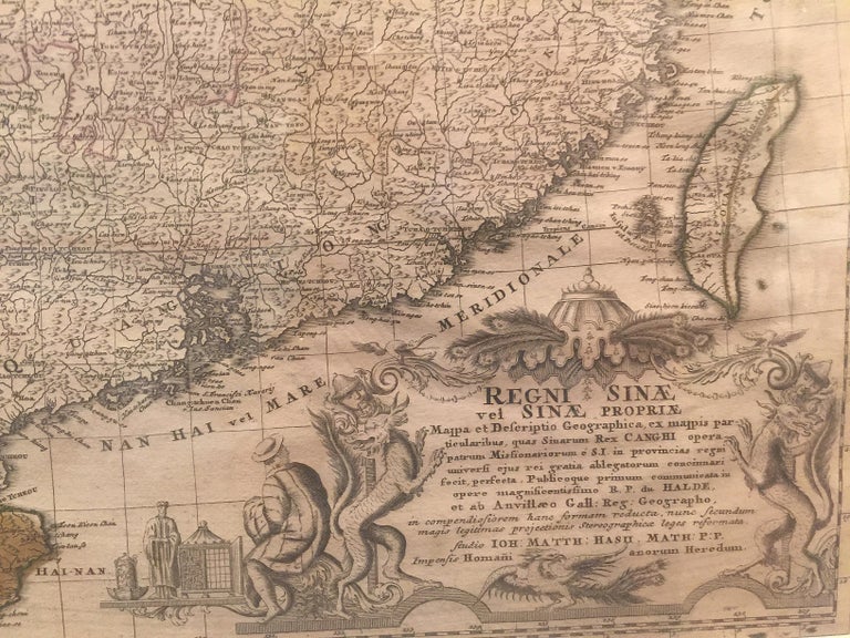 Framed Map of China For Sale at 1stDibs