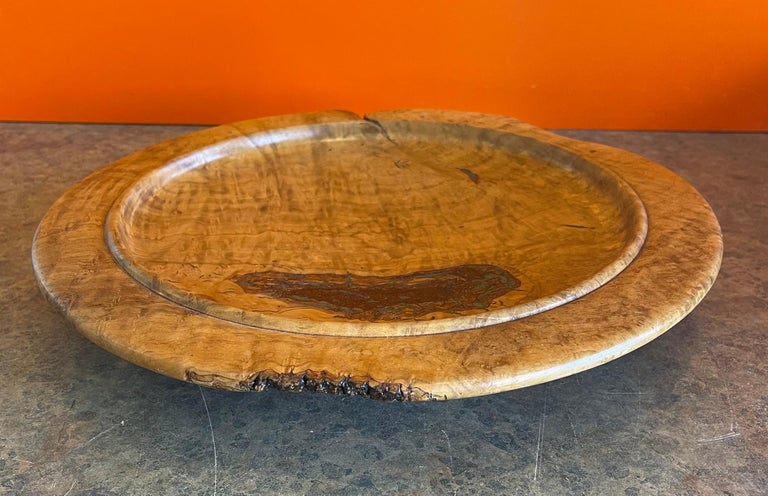 "Map of Mars" Serving Tray or Platter in Olive Burlwood by Richard ...