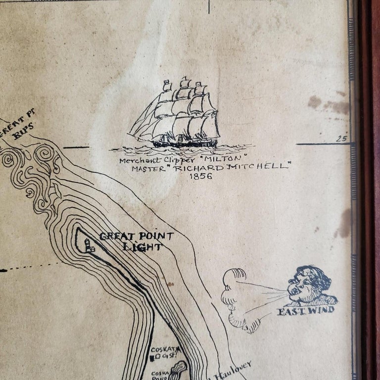Map of Nantucket by Austin Strong '1881-1952', circa 1925 at 1stDibs ...