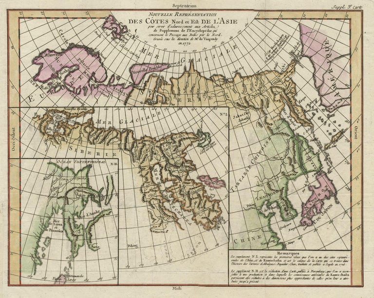 Map of North and East coast of Asia with Japan and inset maps of ...