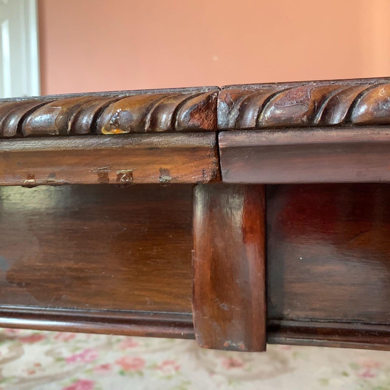 Maple and Co. English Chippendale Style Extendable Dining Table at 1stDibs