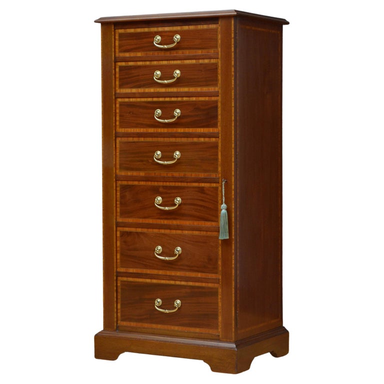 Maple and Co Mahogany Chest of Drawers For Sale at 1stDibs