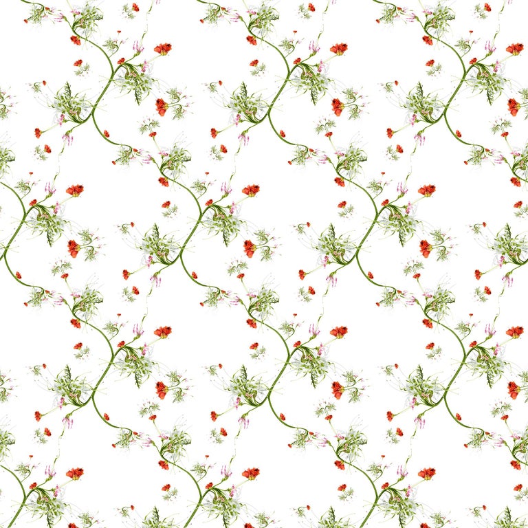 Maple Floral Wallpaper For Sale at 1stDibs