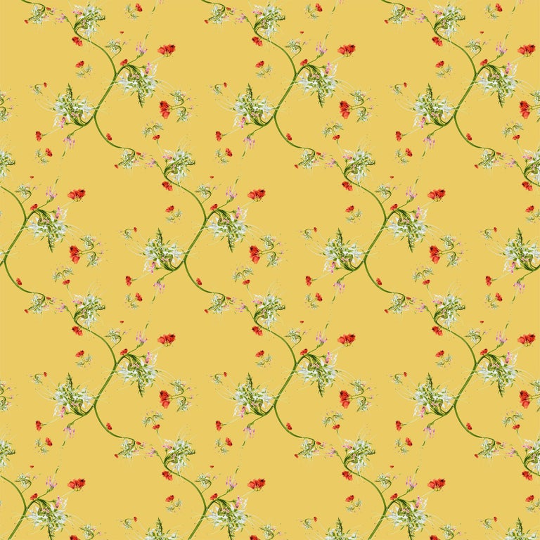 Maple Floral Wallpaper For Sale at 1stDibs