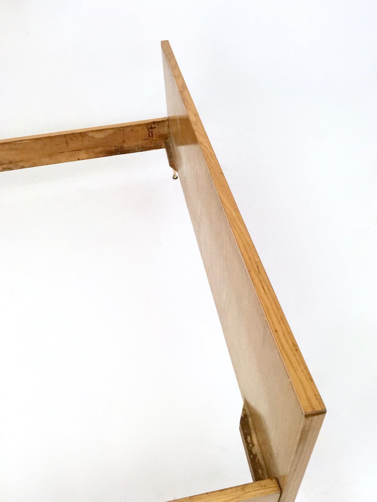 Maple Queen Size Bed Frame in the Style of Gio Ponti with Drawers ...