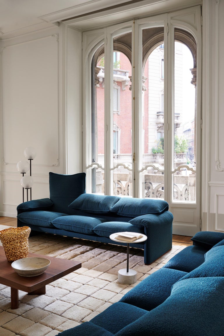 Maralunga Large Sofa by Vico Magistretti from Cassina For Sale at 1stDibs