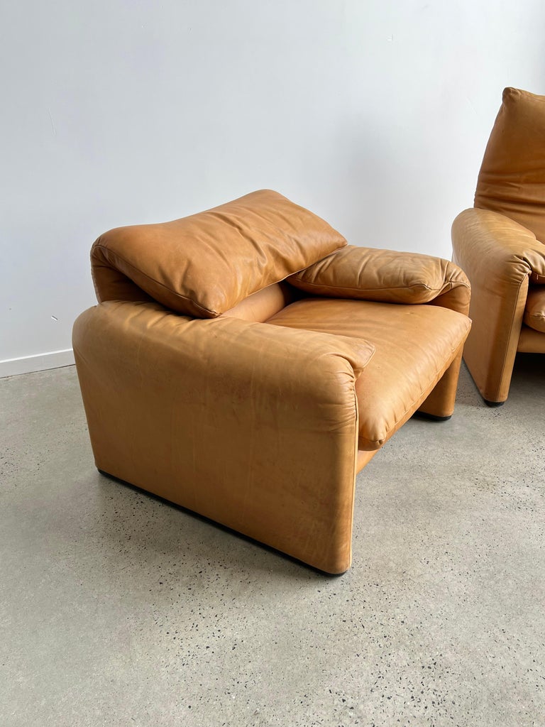 "Maralunga" Lounge Chair for Cassina Designed by Vico Magistretti Italy ...