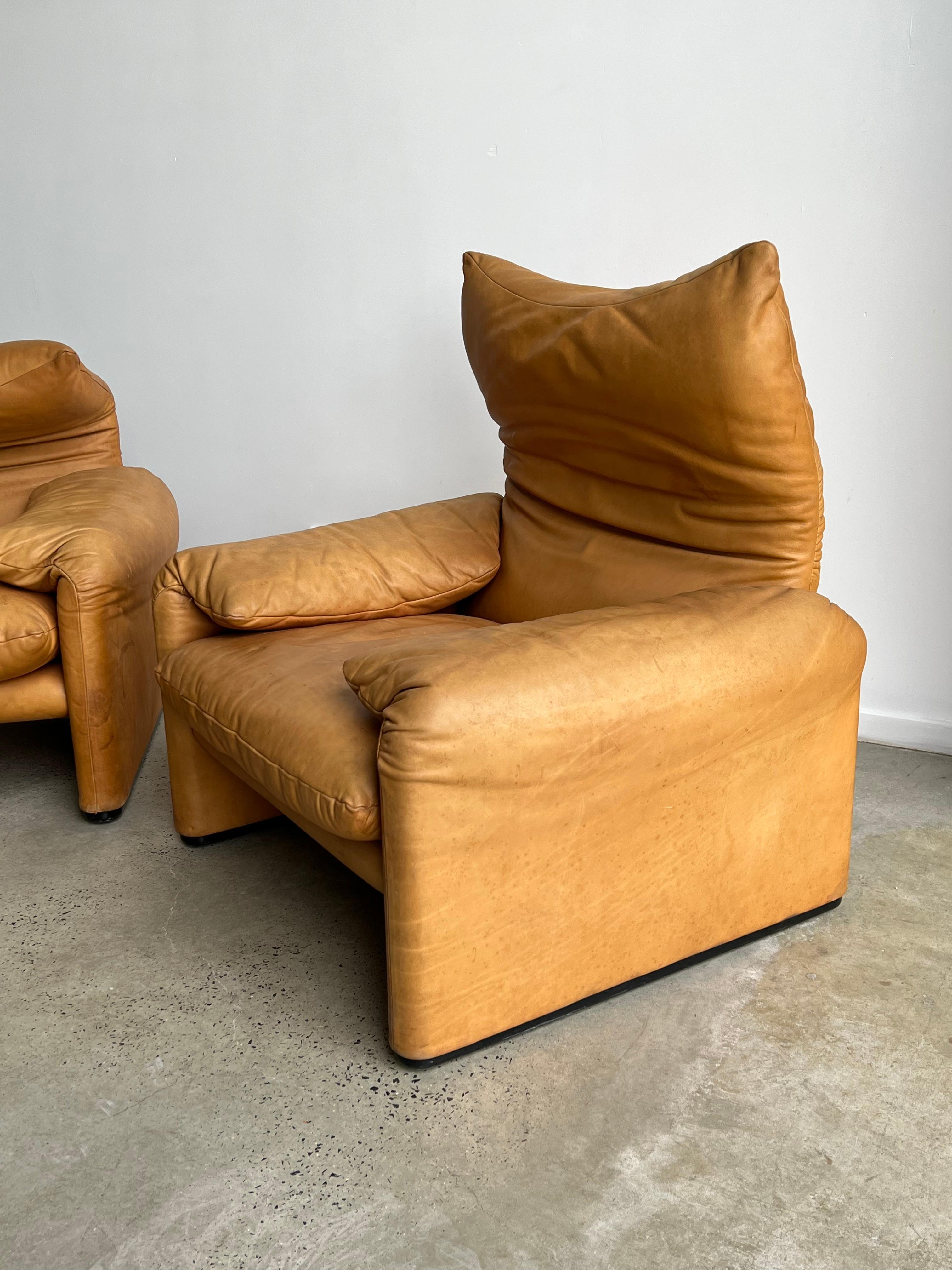 "Maralunga" Lounge Chair for Cassina Designed by Vico Magistretti Italy ...