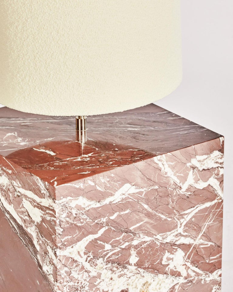 Marble and Boucle Coexist Floor Lamp by Slash Objects For Sale at 1stDibs