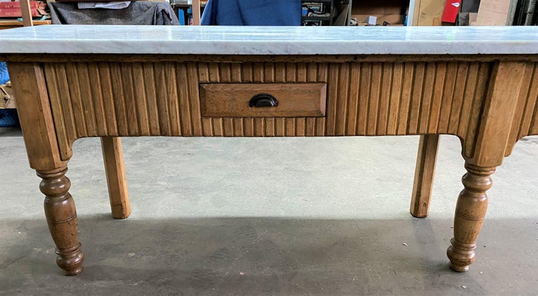 Marble Bakery Store Table For Sale at 1stDibs