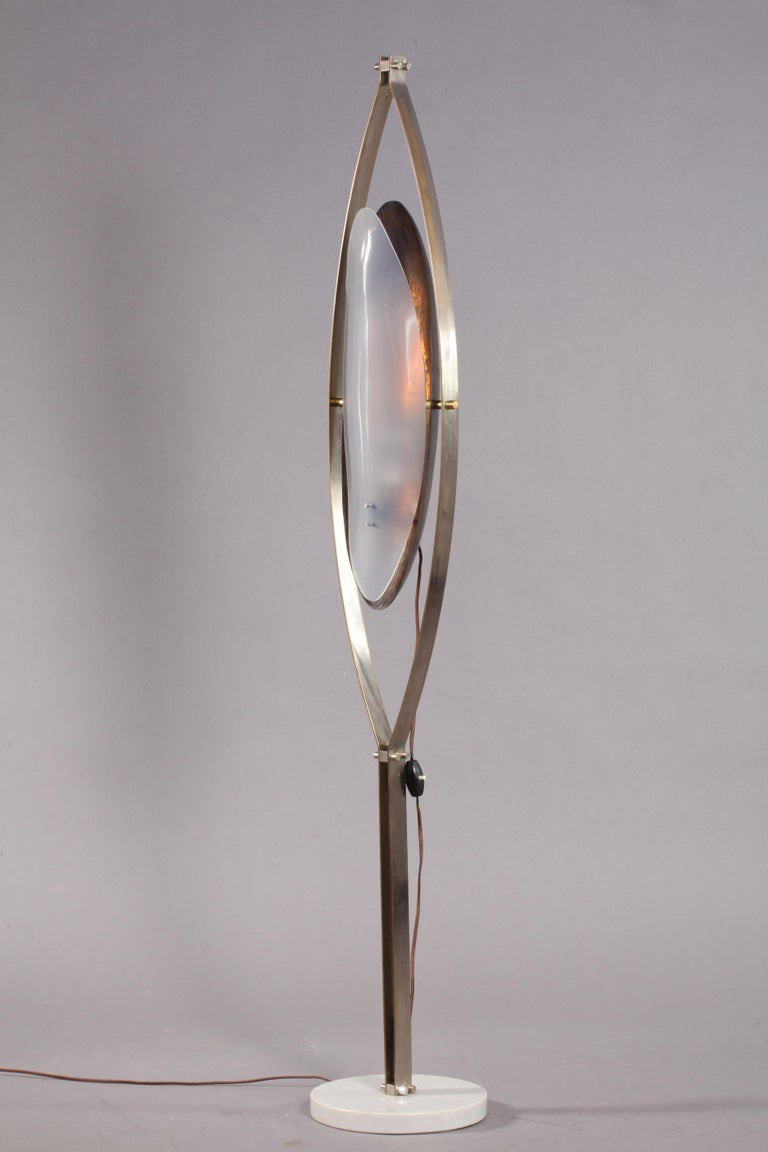 Marble Base Floor Lamp, Design by Goffredo Reggiani For Sale at 1stDibs