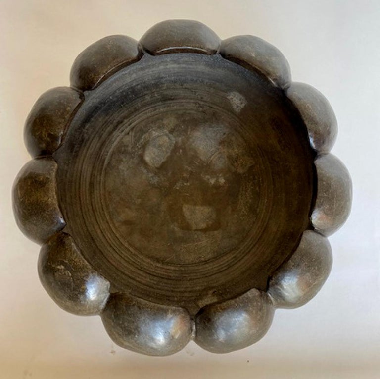 Marble Basin in the Shape of a Chrysanthemum Flower at 1stDibs