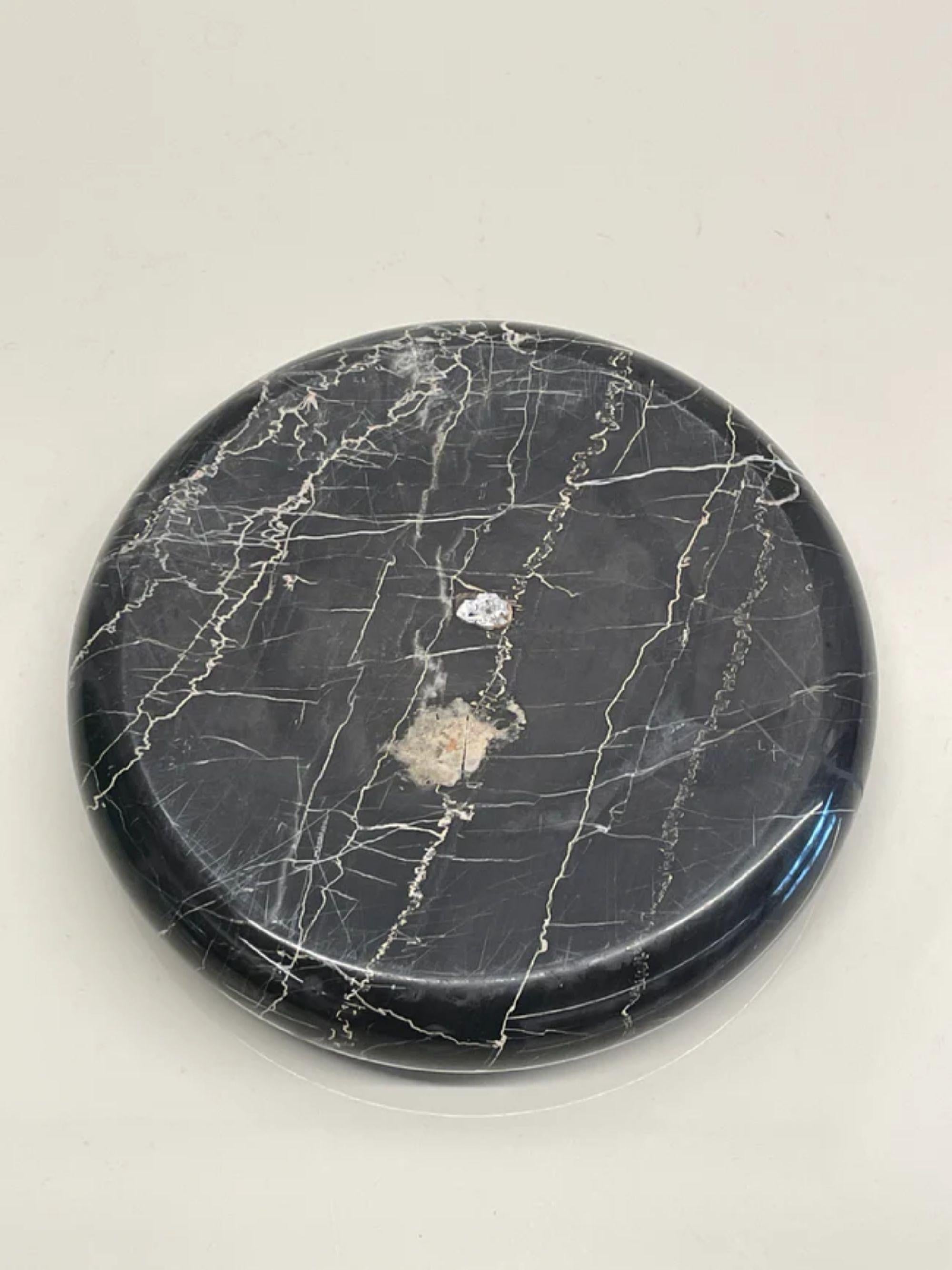 Marble Bowl in Black by Egidio Di Rosa and Pier Alessandro Giusti ...