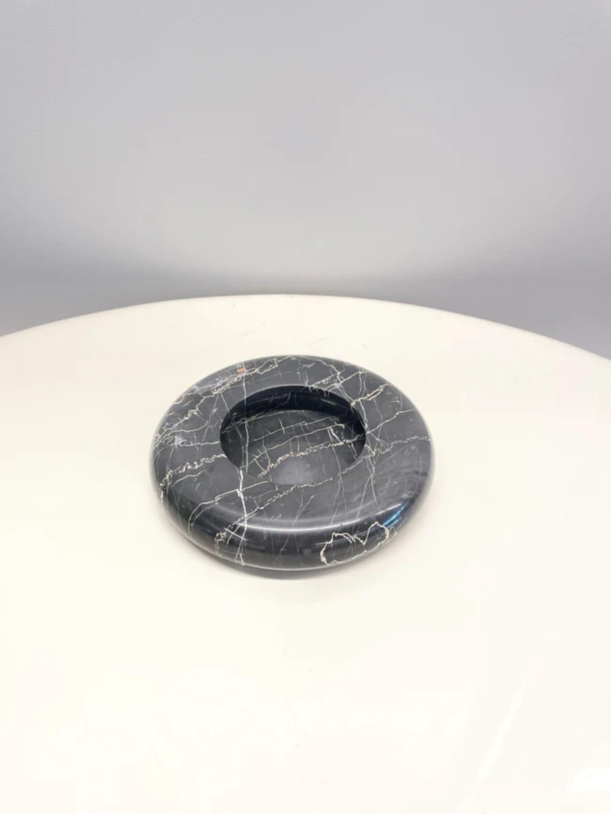 Marble Bowl in Black by Egidio Di Rosa and Pier Alessandro Giusti ...