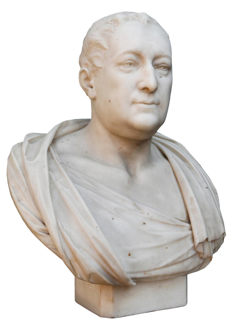 Marble Bust of Edward Willes by Sculptor John Bacon For Sale at 1stDibs