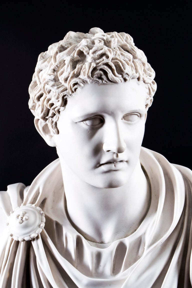 Marble Bust on Pedestal Roman Emperor Marc Anthony at 1stDibs | marc ...