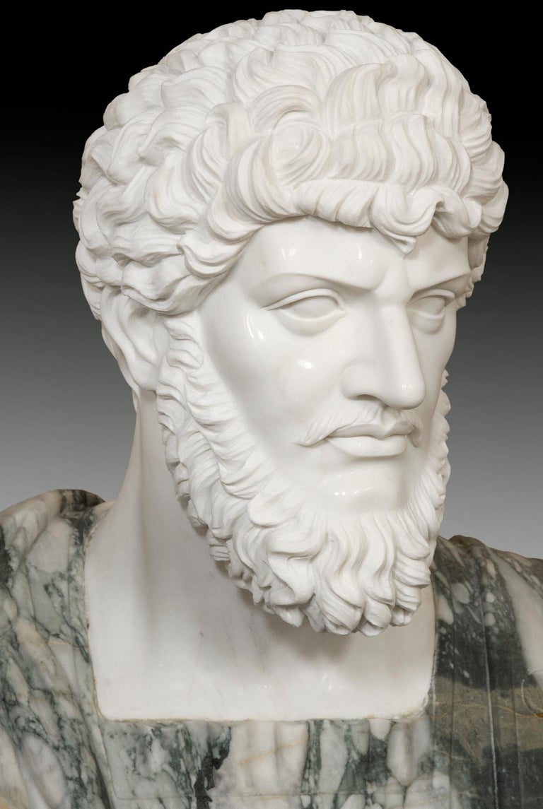 Marble Bust "Roman Emperor", 20th Century For Sale at 1stDibs | roman ...