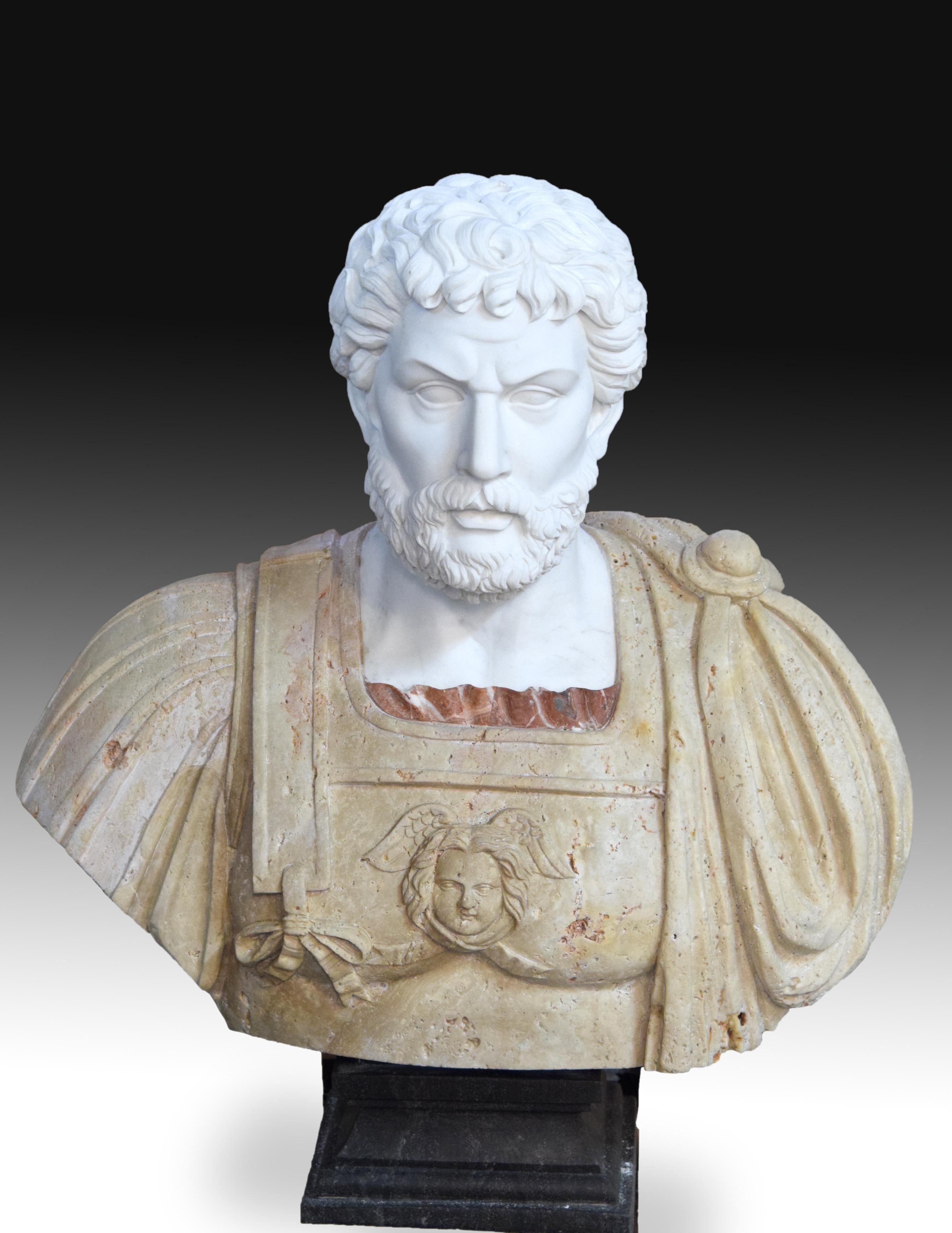 Marble Bust, Roman Emperor, 20th Century For Sale at 1stDibs | marble ...