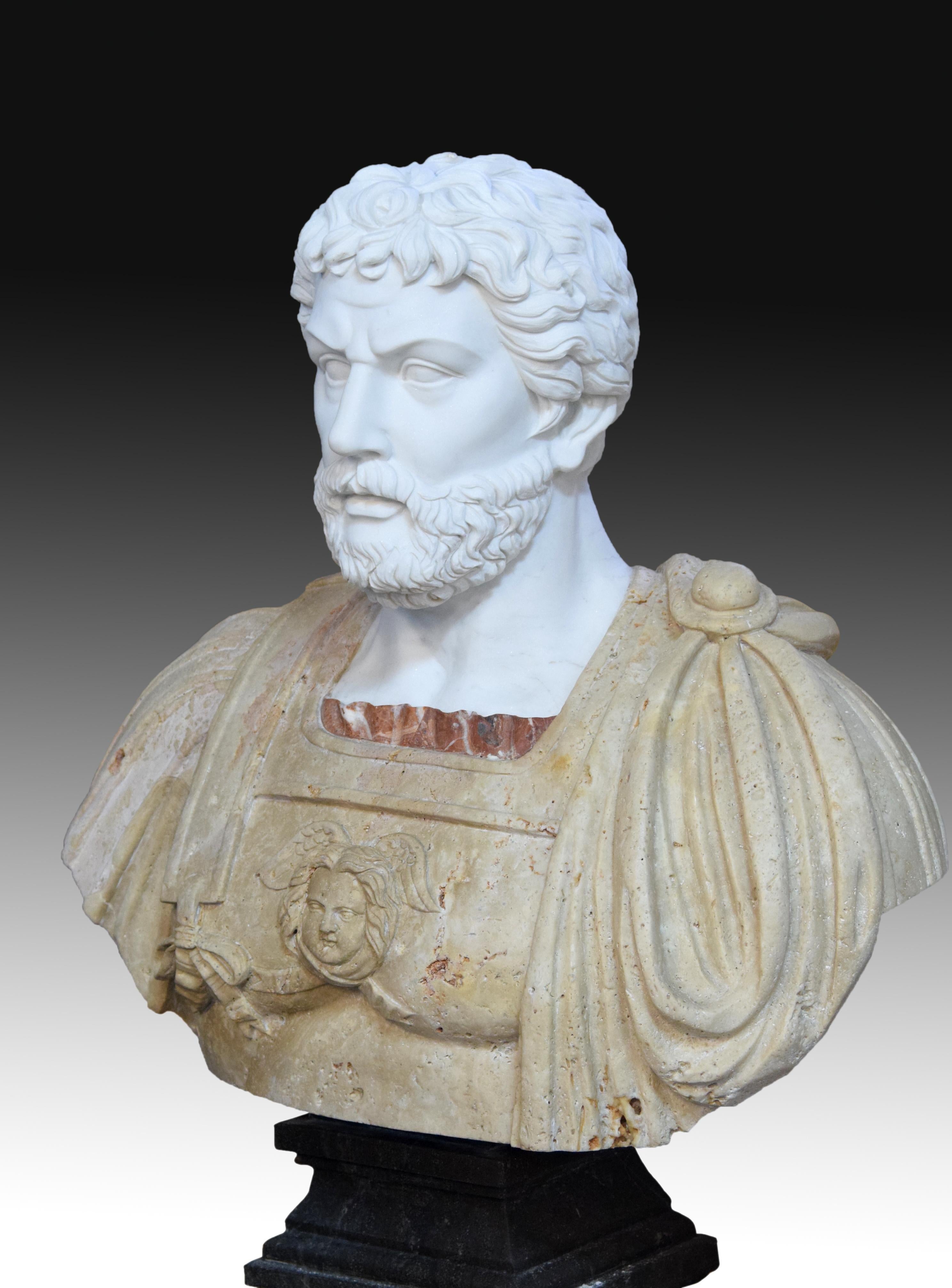 Marble Bust, Roman Emperor, 20th Century For Sale at 1stDibs | marble ...