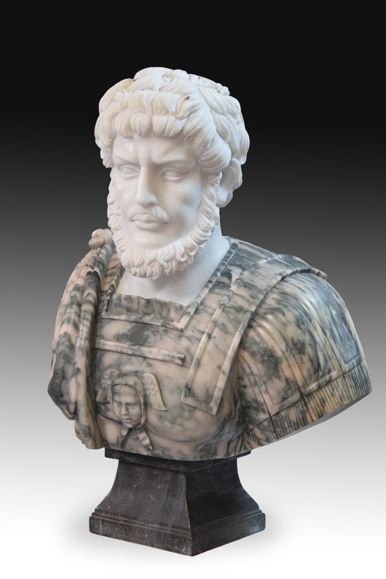 Marble Bust, Roman Emperor, 20th Century For Sale at 1stDibs