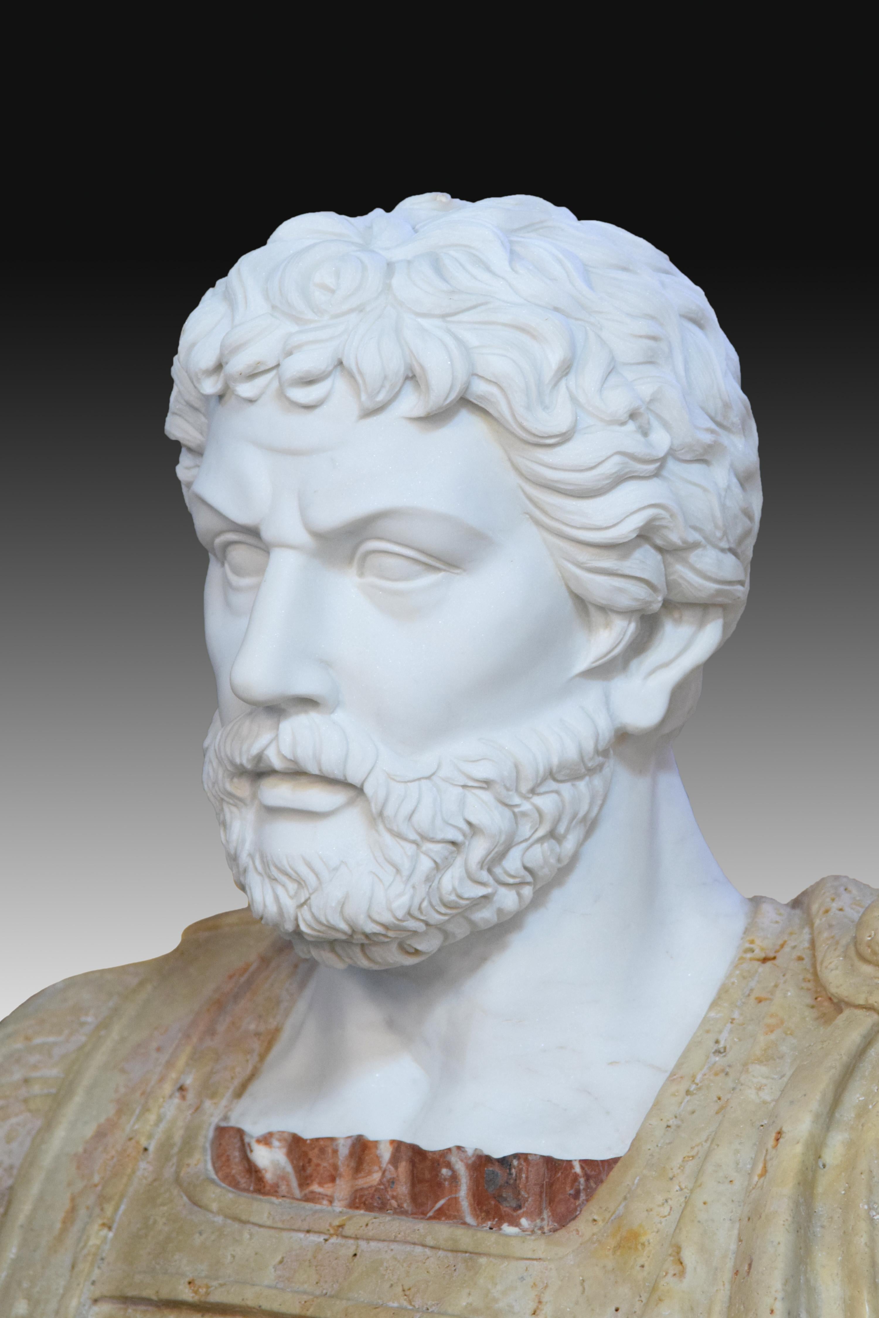 Marble Bust, Roman Emperor, 20th Century For Sale at 1stDibs