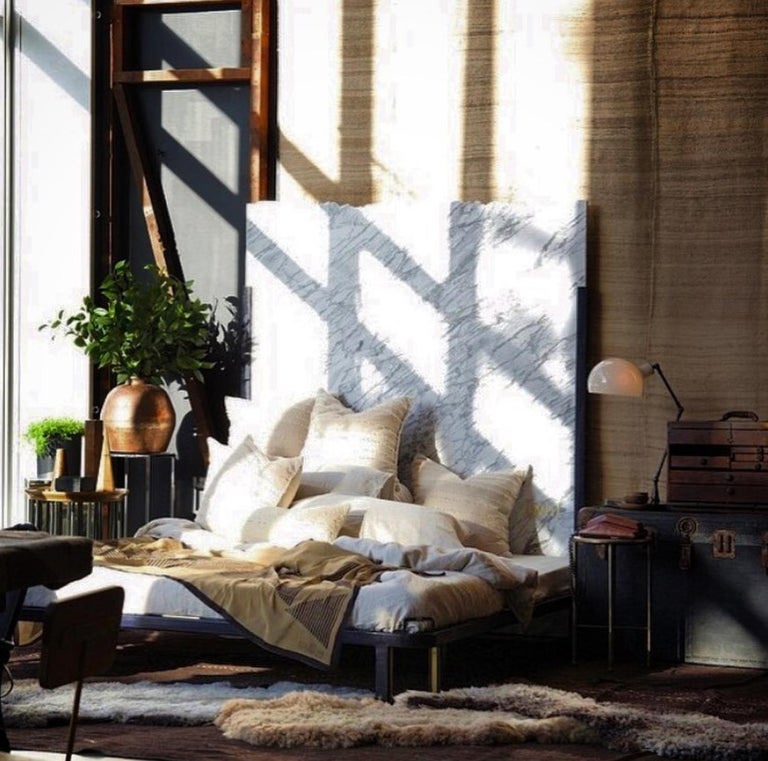 Marble Cal King Bed For Sale at 1stDibs | marble bed frame, marble beds ...