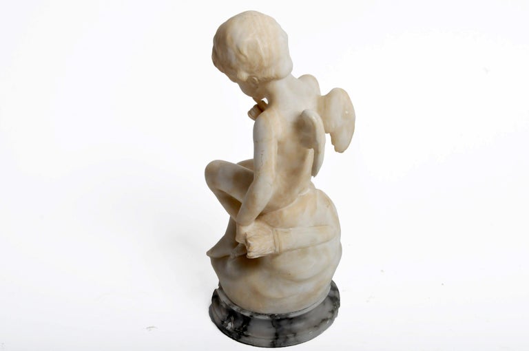 Marble Carving of a Sitting Cherub at 1stDibs | cherub for sale