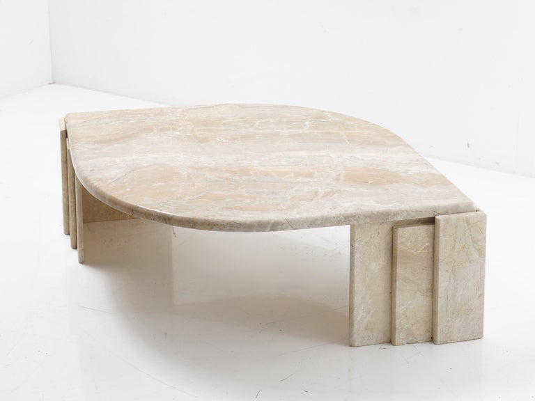 Marble Coffee Table, 1980s For Sale at 1stDibs