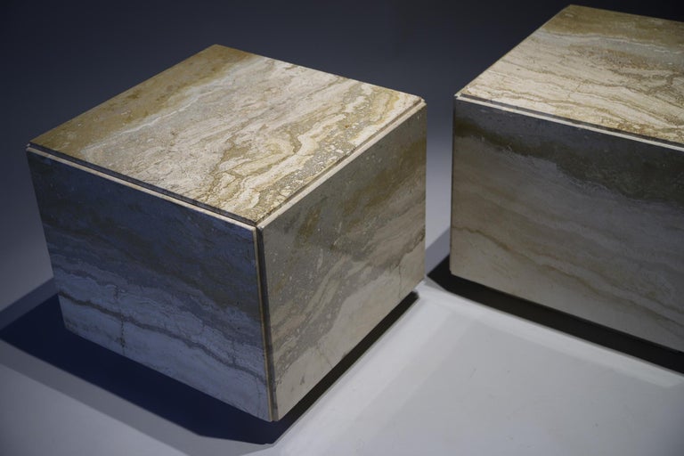Marble Cube Side Table at 1stDibs