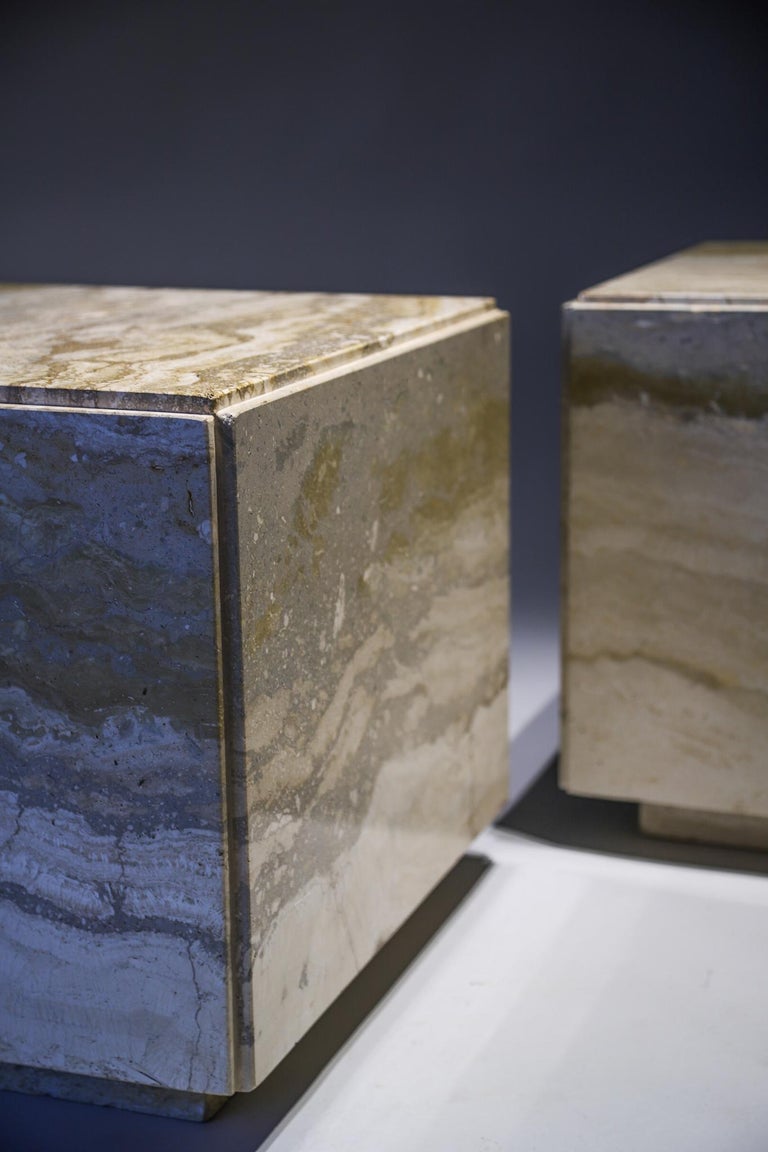 Marble Cube Side Table at 1stDibs
