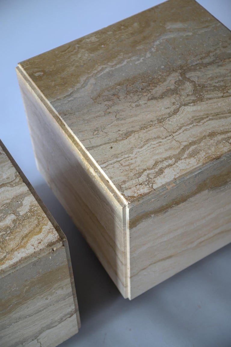Marble Cube Side Table at 1stDibs