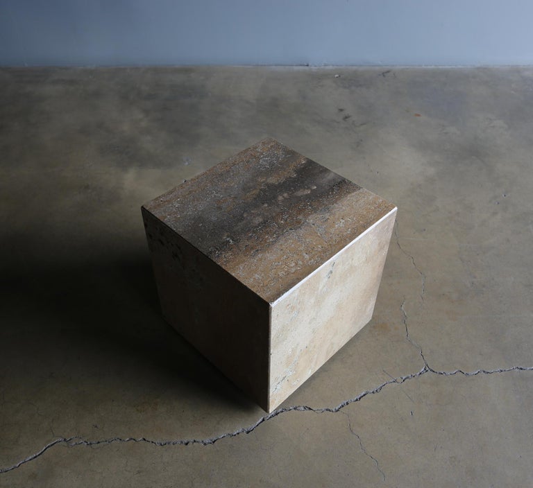 Marble Cube Tables, circa 1980 at 1stDibs