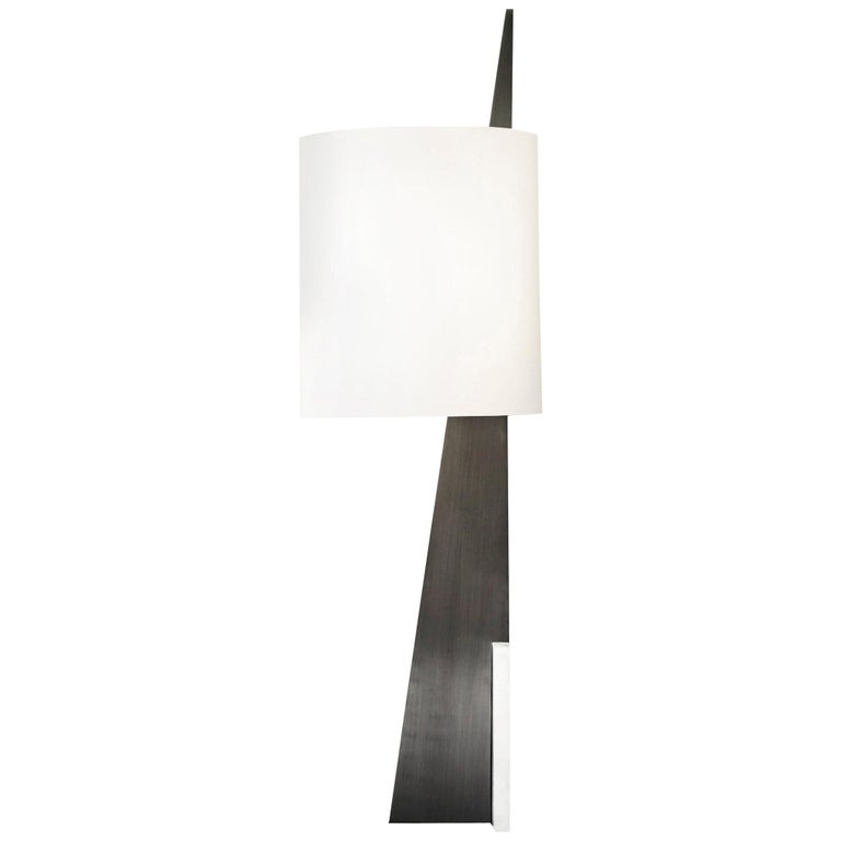 Marble "Cut Triangle I" Table Lamp, Square in Circle For Sale at 1stDibs