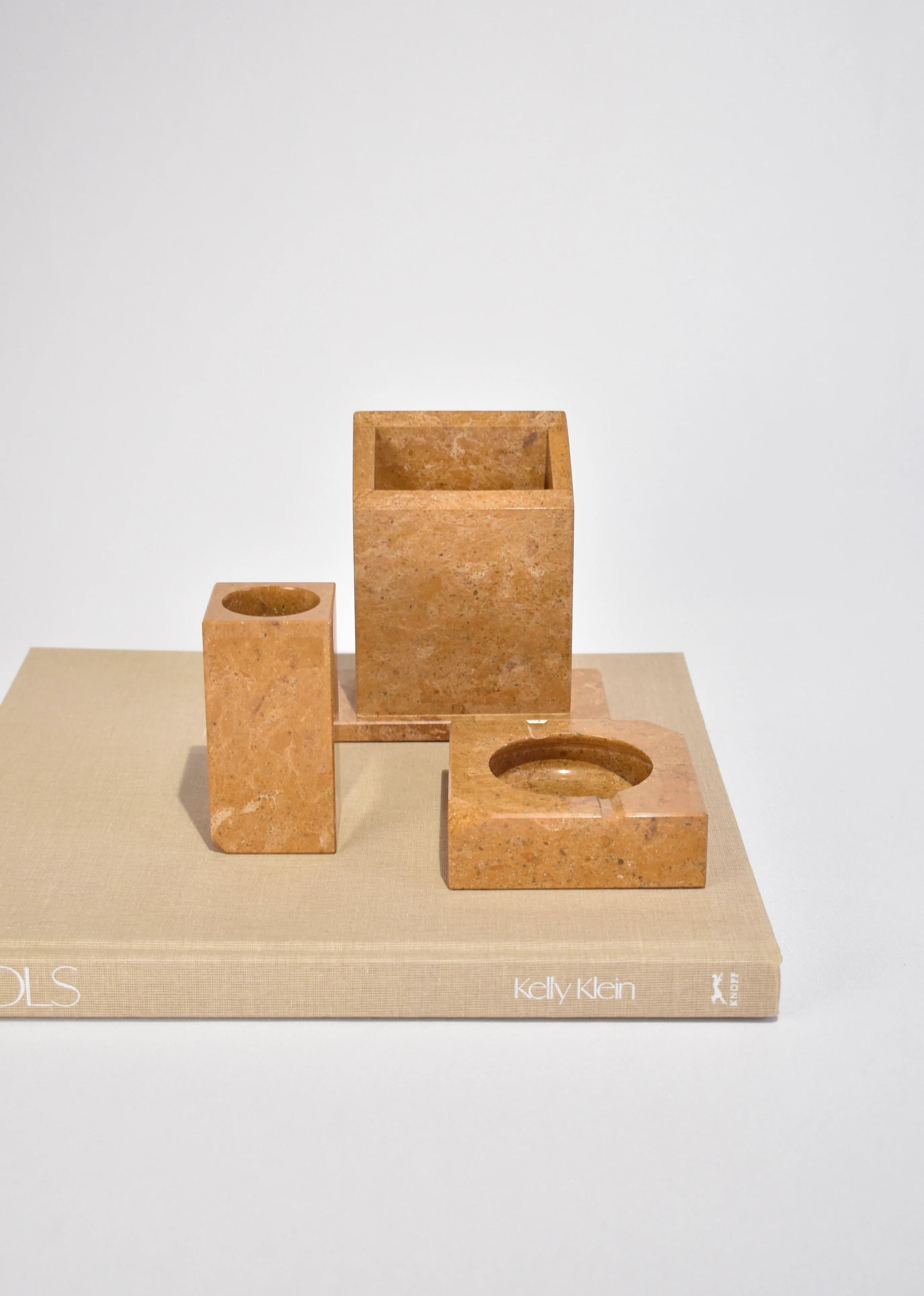 Marble Desk Set at 1stDibs