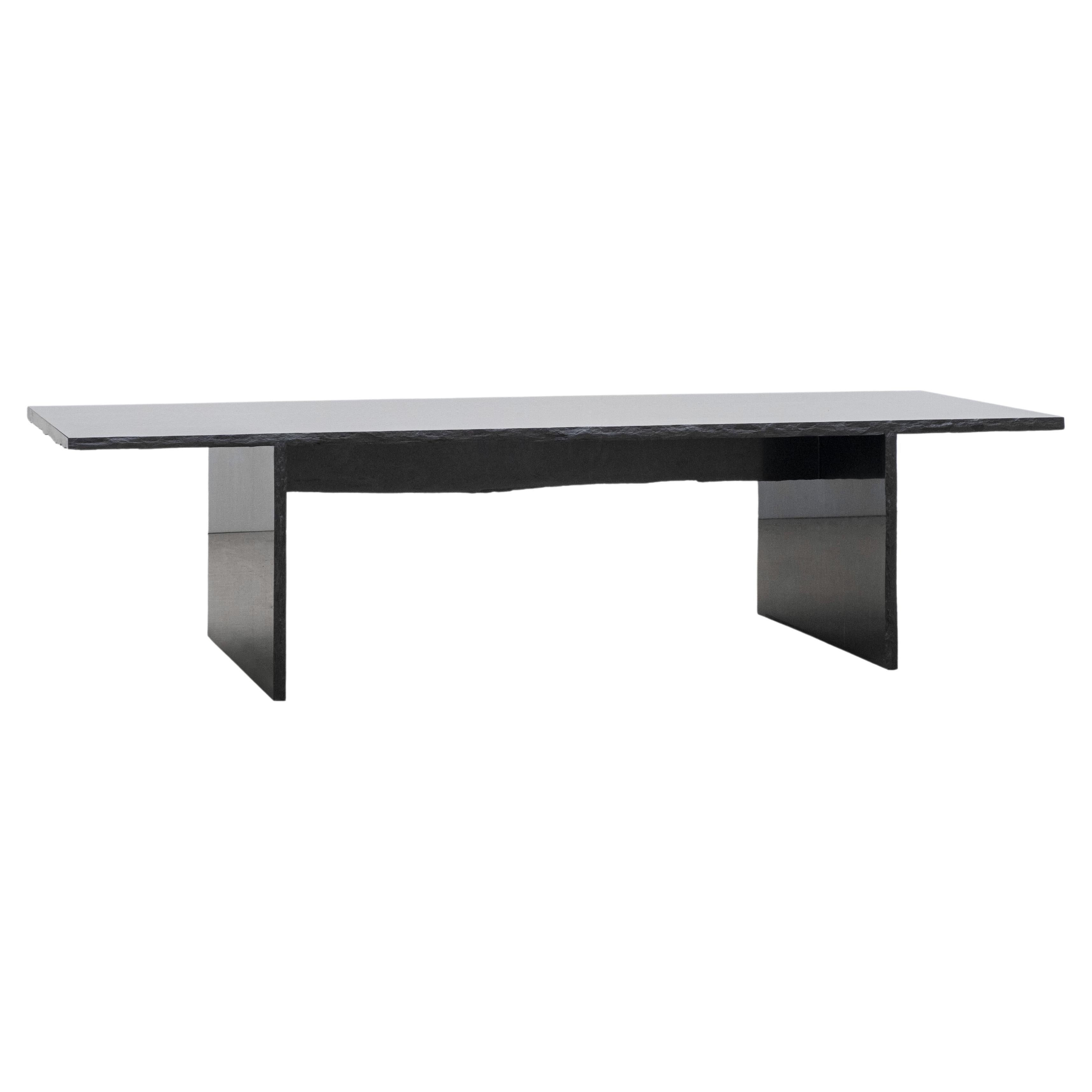 Contemporary Dining Table Henge, Marble and Wood 'Customizable' For ...