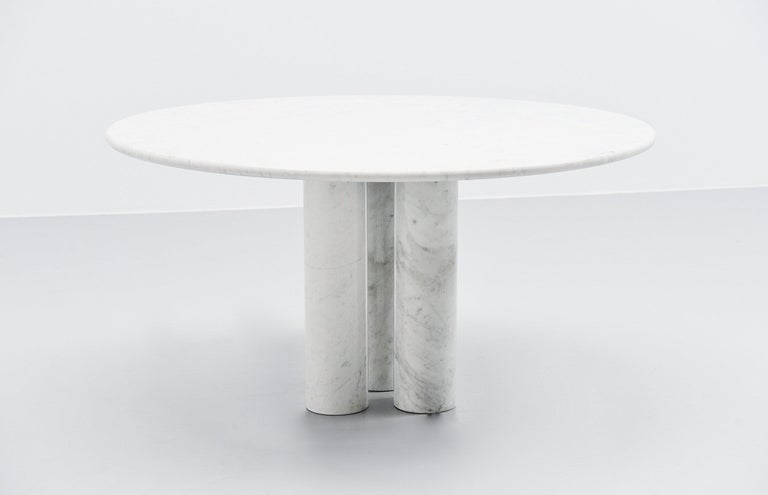 Marble Dining Table in the Manner of Mario Bellini, Italy, 1970 at 1stDibs