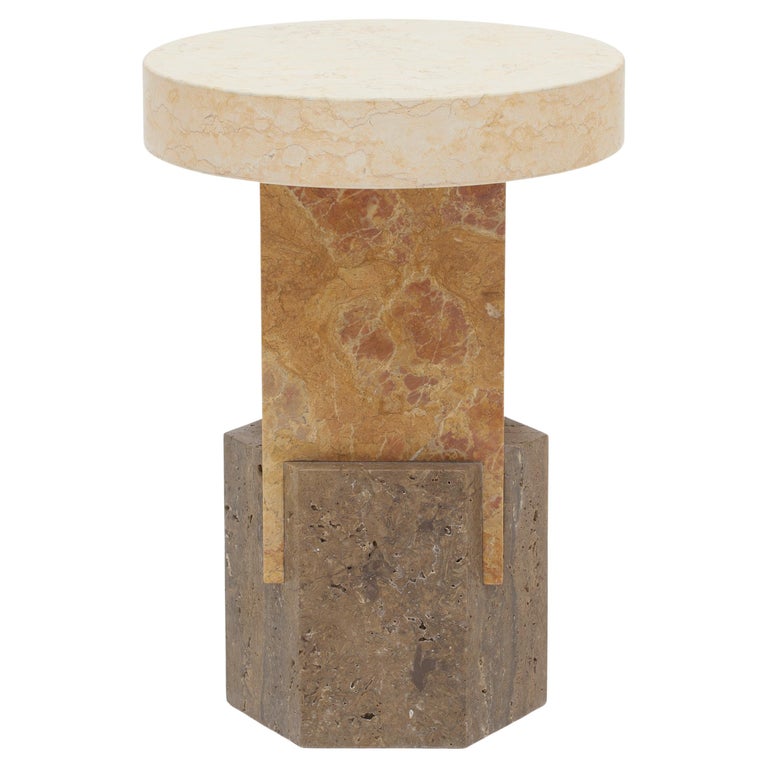 Marble Dorik Chroma Stool by Oeuffice For Sale at 1stDibs