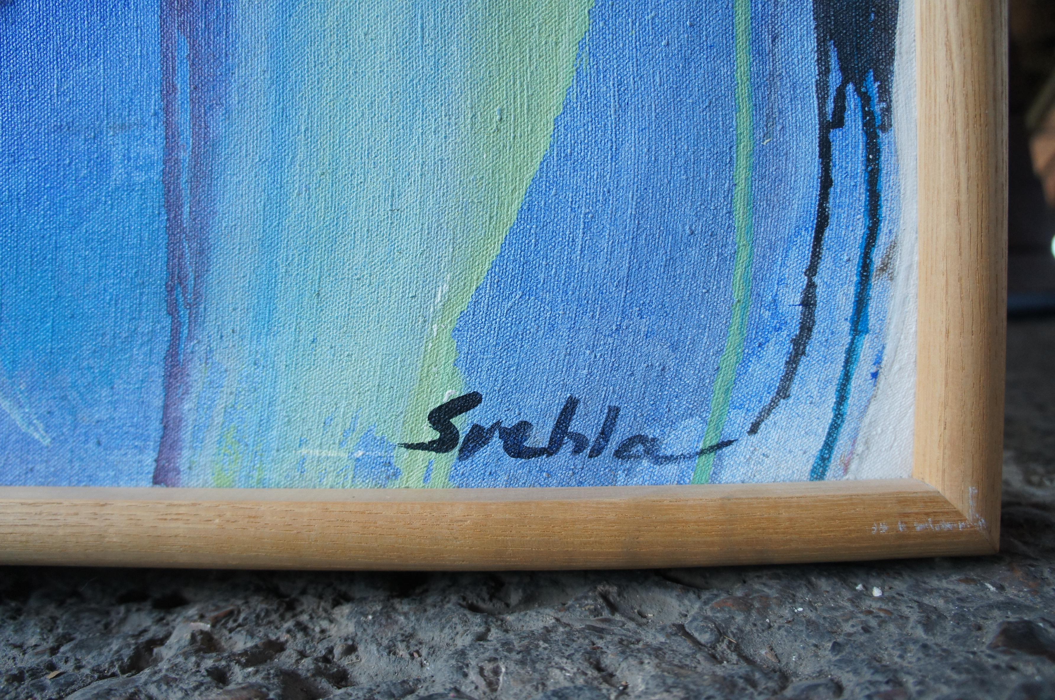 Marble Face by Rudolf Švehla Acrylic Painting 1986 Contemporary Modern ...