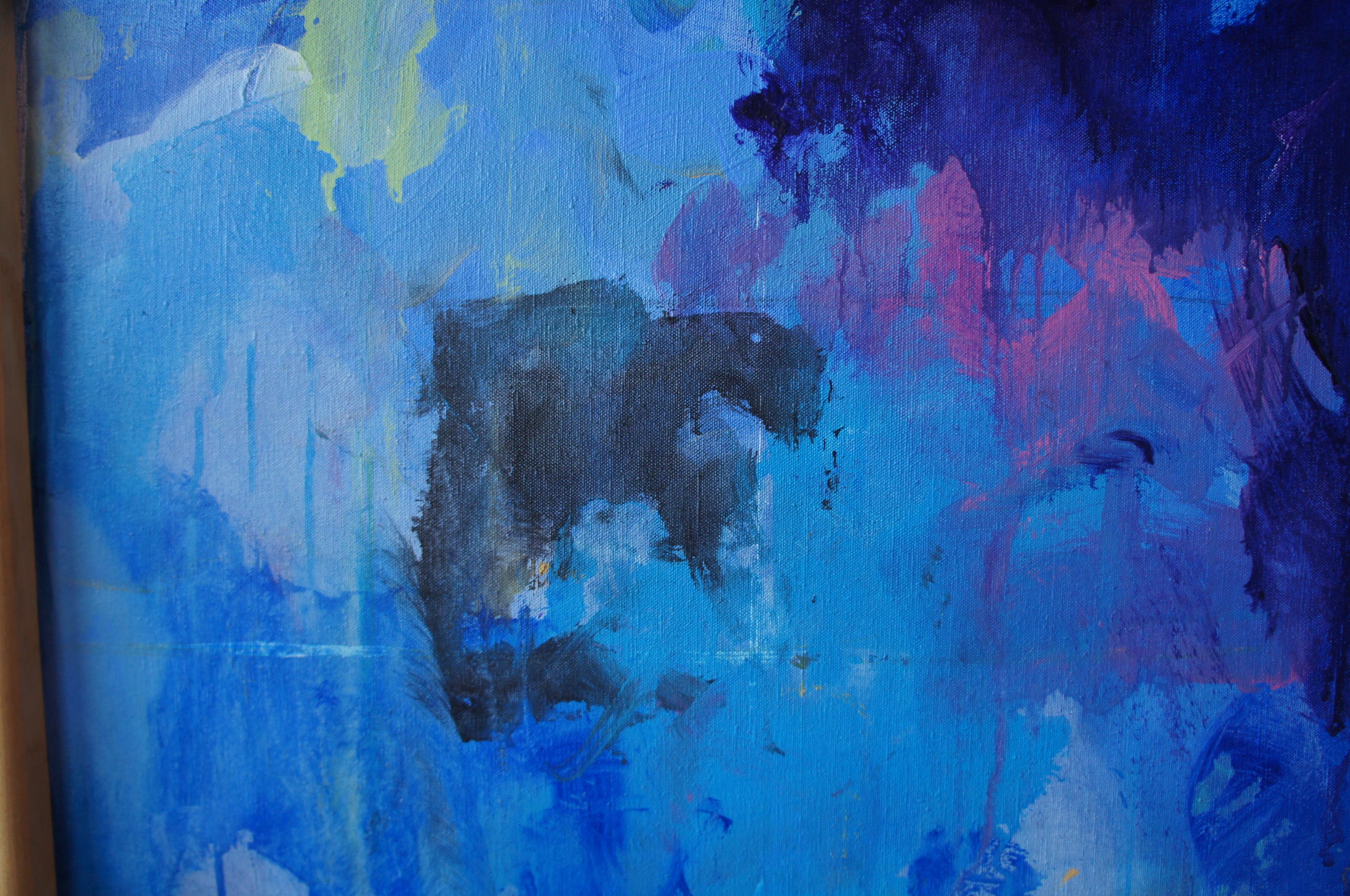 Marble Face by Rudolf Švehla Acrylic Painting 1986 Contemporary Modern ...