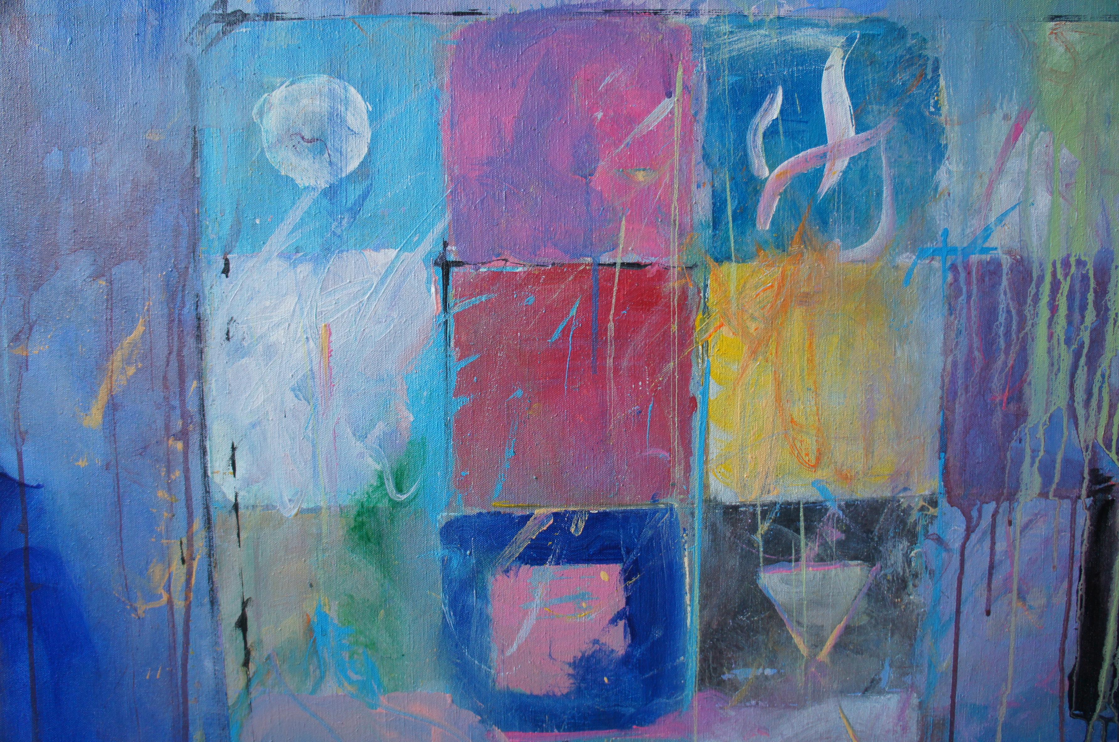 Marble Face by Rudolf Švehla Acrylic Painting 1986 Contemporary Modern ...