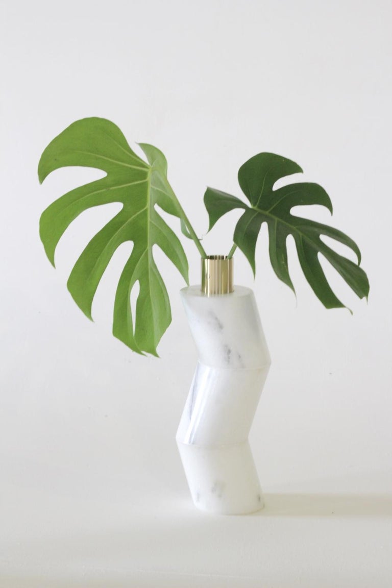 Marble Ginga Vase by Gustavo Dias For Sale at 1stDibs