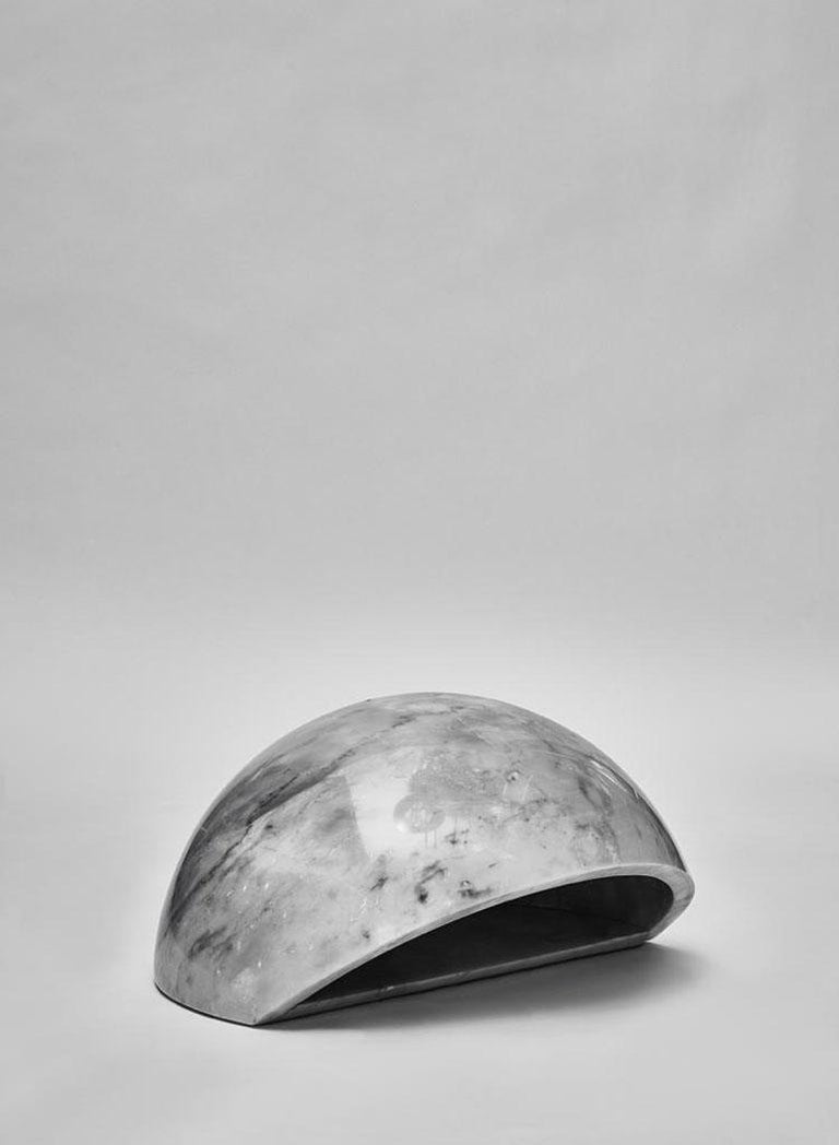 Marble Half Sphere Table Lamp For Sale at 1stDibs