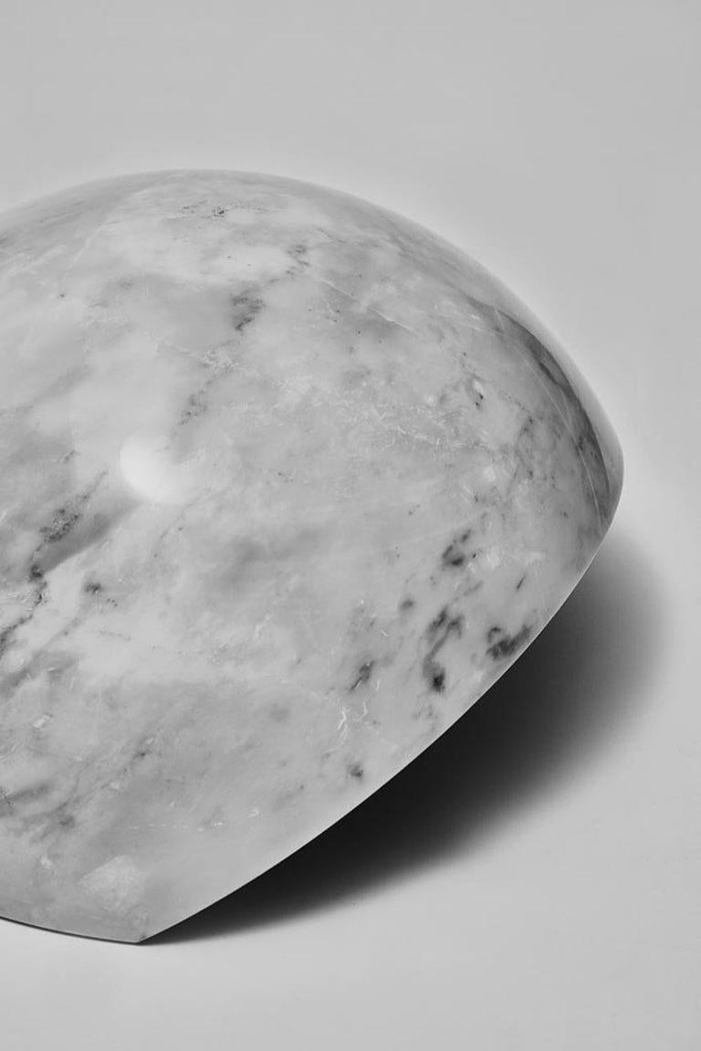 Marble Half Sphere Table Lamp For Sale at 1stDibs
