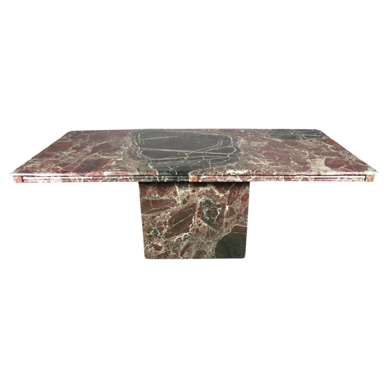 Marble Italian Dining Table For Sale at 1stDibs