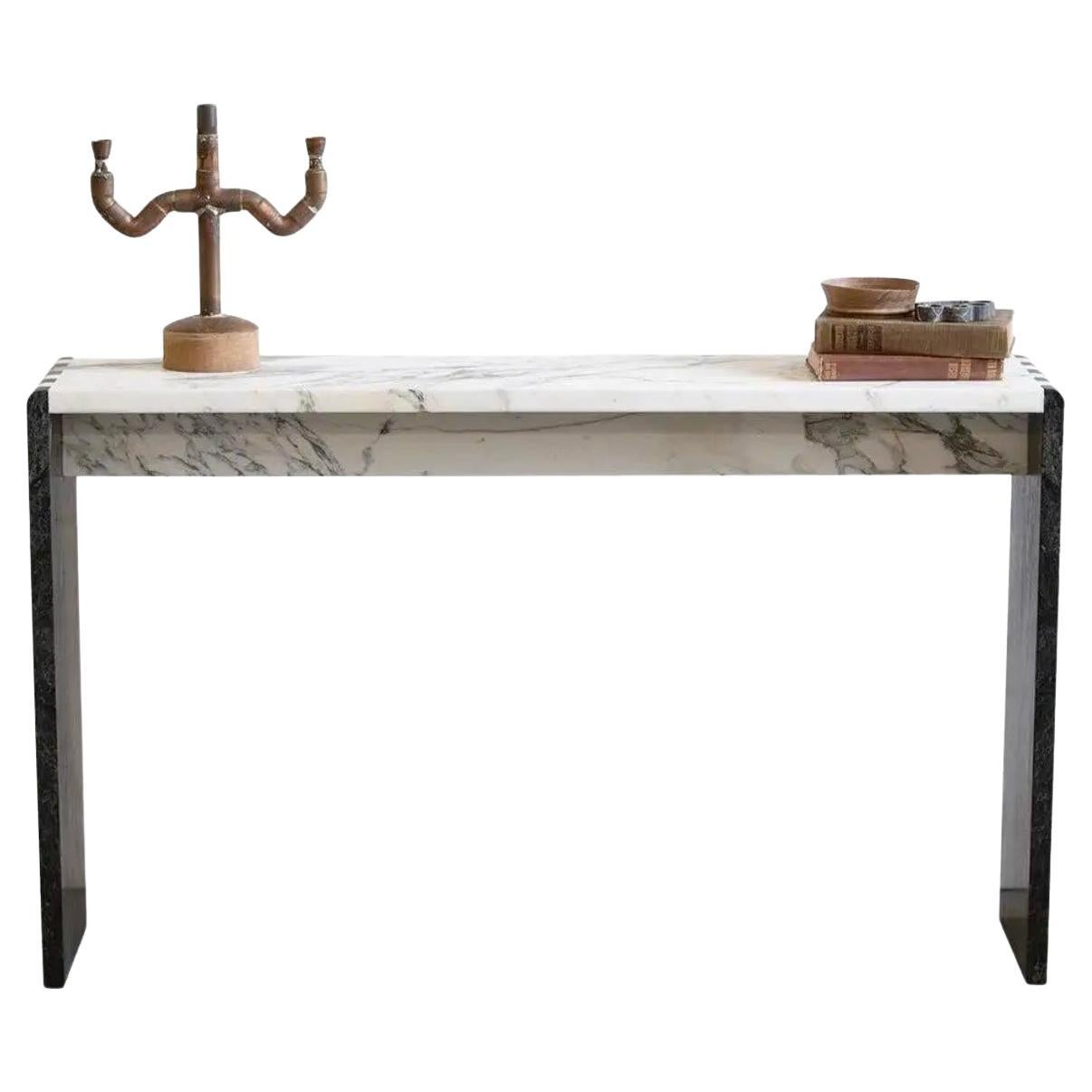 Japanese Jointed Marble Sculptural Console Table For Sale at 1stDibs