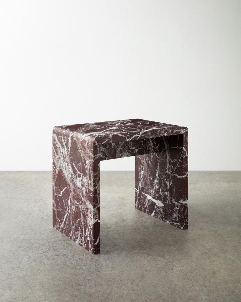 Japanese Jointed Marble Sculptural Stool / Side Table For Sale at 1stDibs