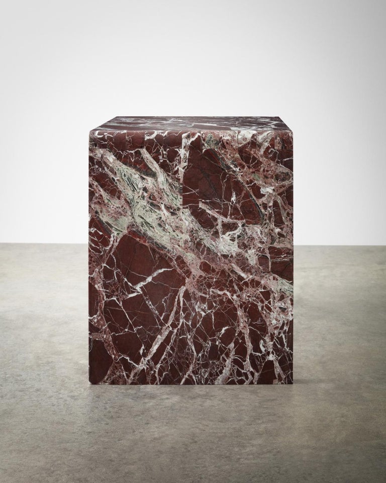 Japanese Jointed Marble Sculptural Stool / Side Table For Sale at 1stDibs
