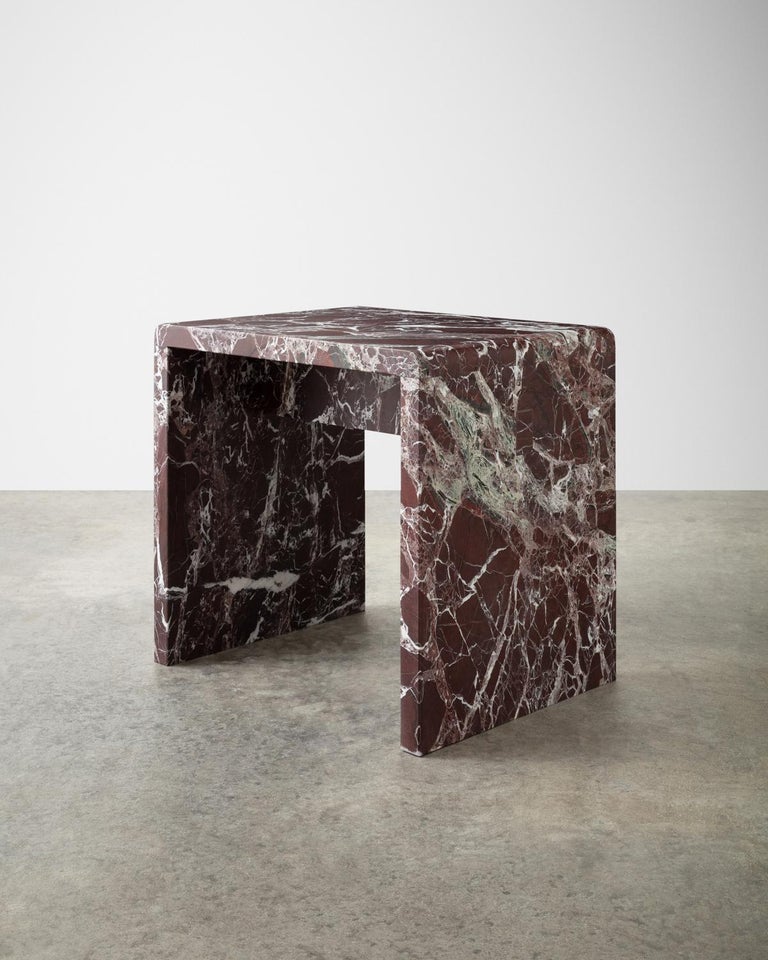 Japanese Jointed Marble Sculptural Stool / Side Table For Sale at 1stDibs