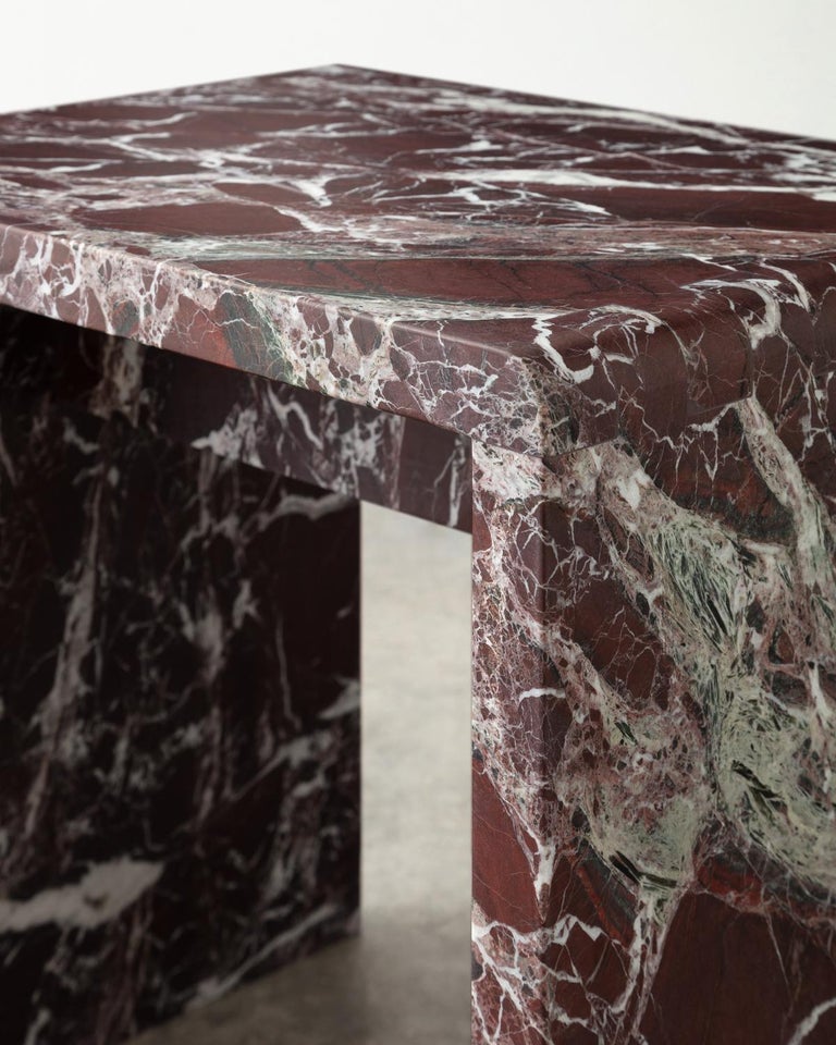 Japanese Jointed Marble Sculptural Stool / Side Table For Sale at 1stDibs