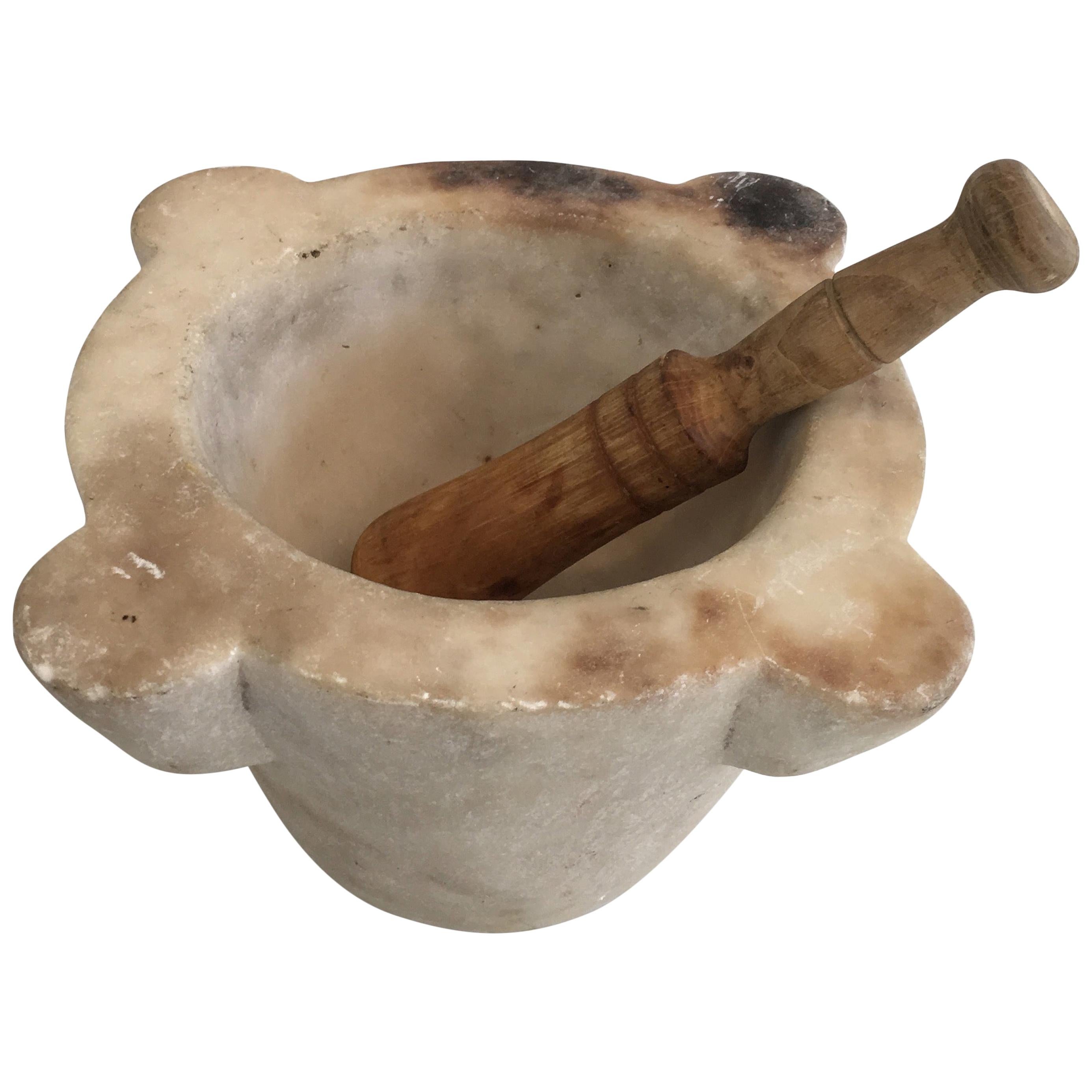 Marble Mortar with its Pestle, 18th Century at 1stDibs | roman mortar ...